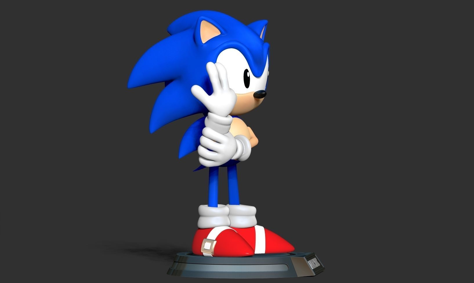 Classic Sonic the hedgehog 3D model 3D printable | CGTrader