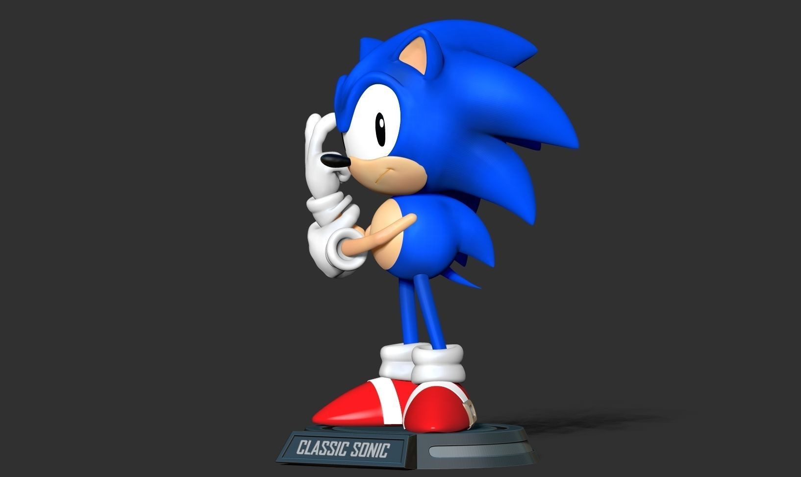 Classic Sonic the hedgehog 3D model 3D printable | CGTrader
