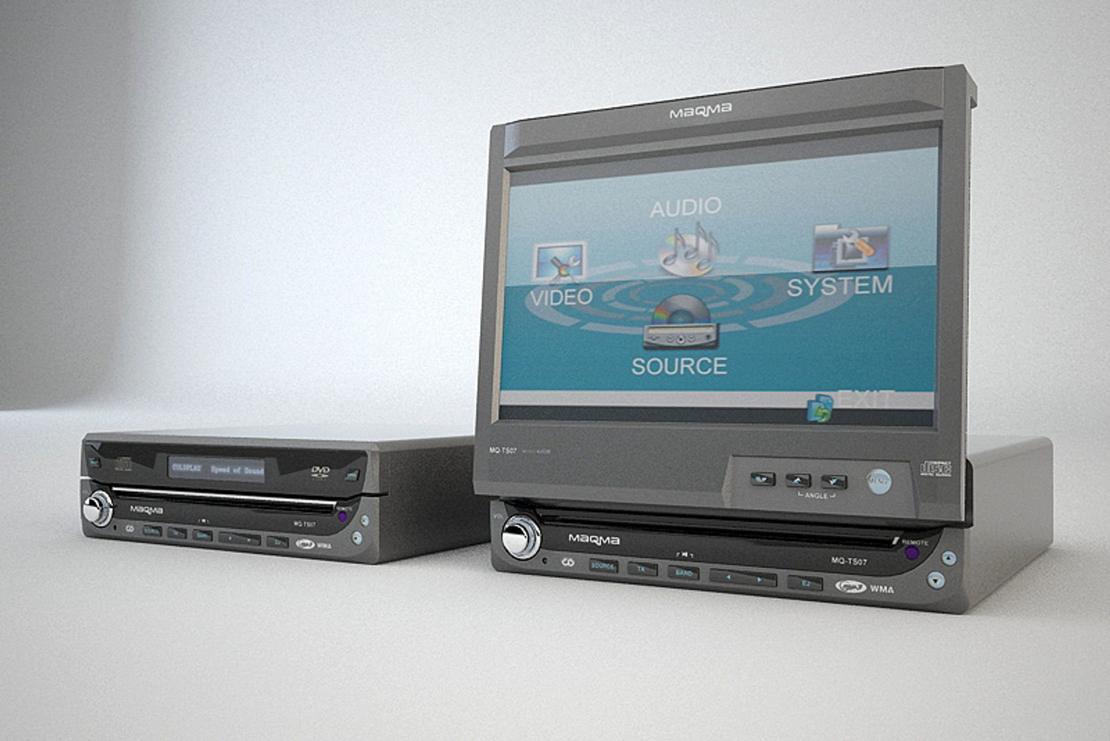 Old Car Radio 3D model | CGTrader