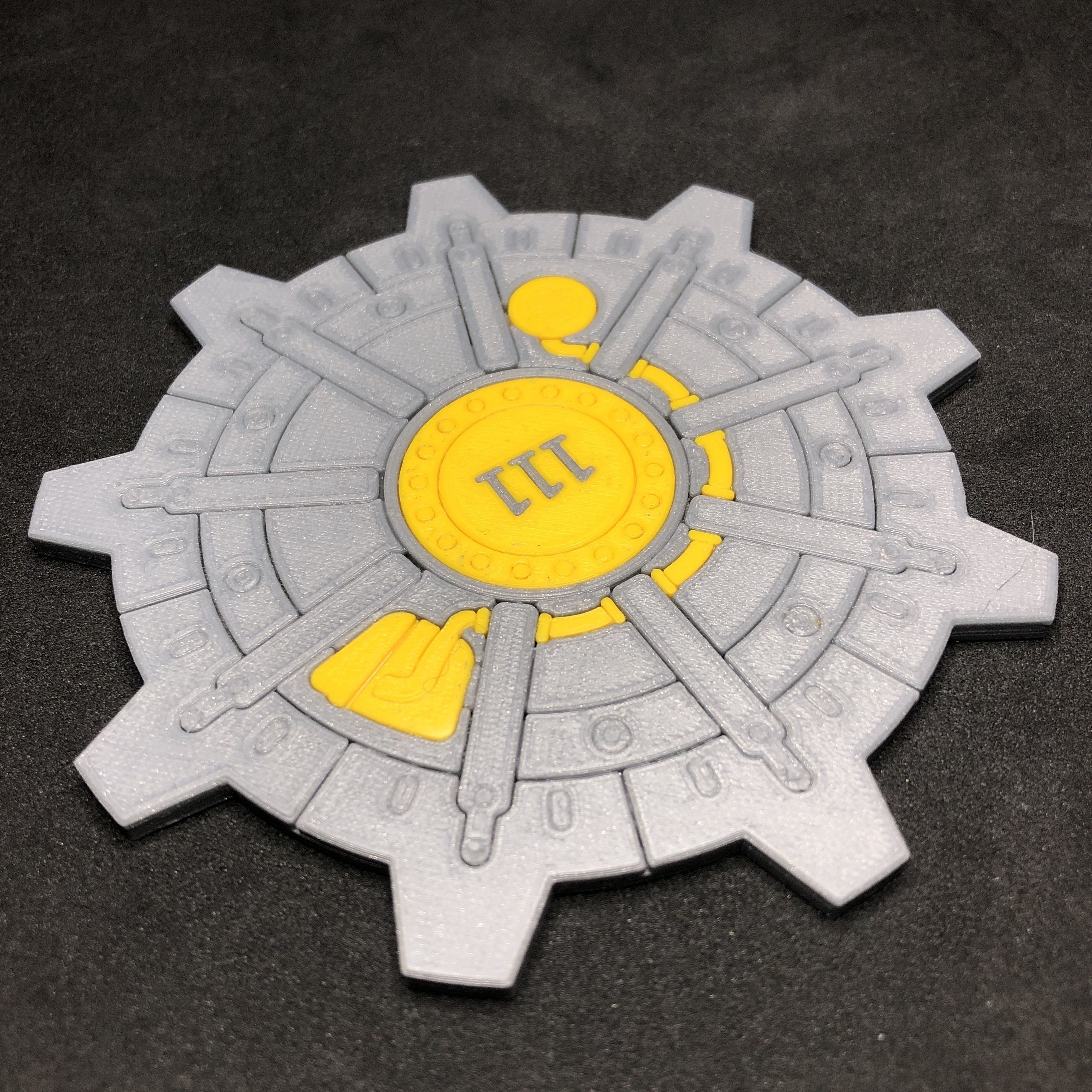 Fallout Vault Door Coaster 3D model 3D printable | CGTrader