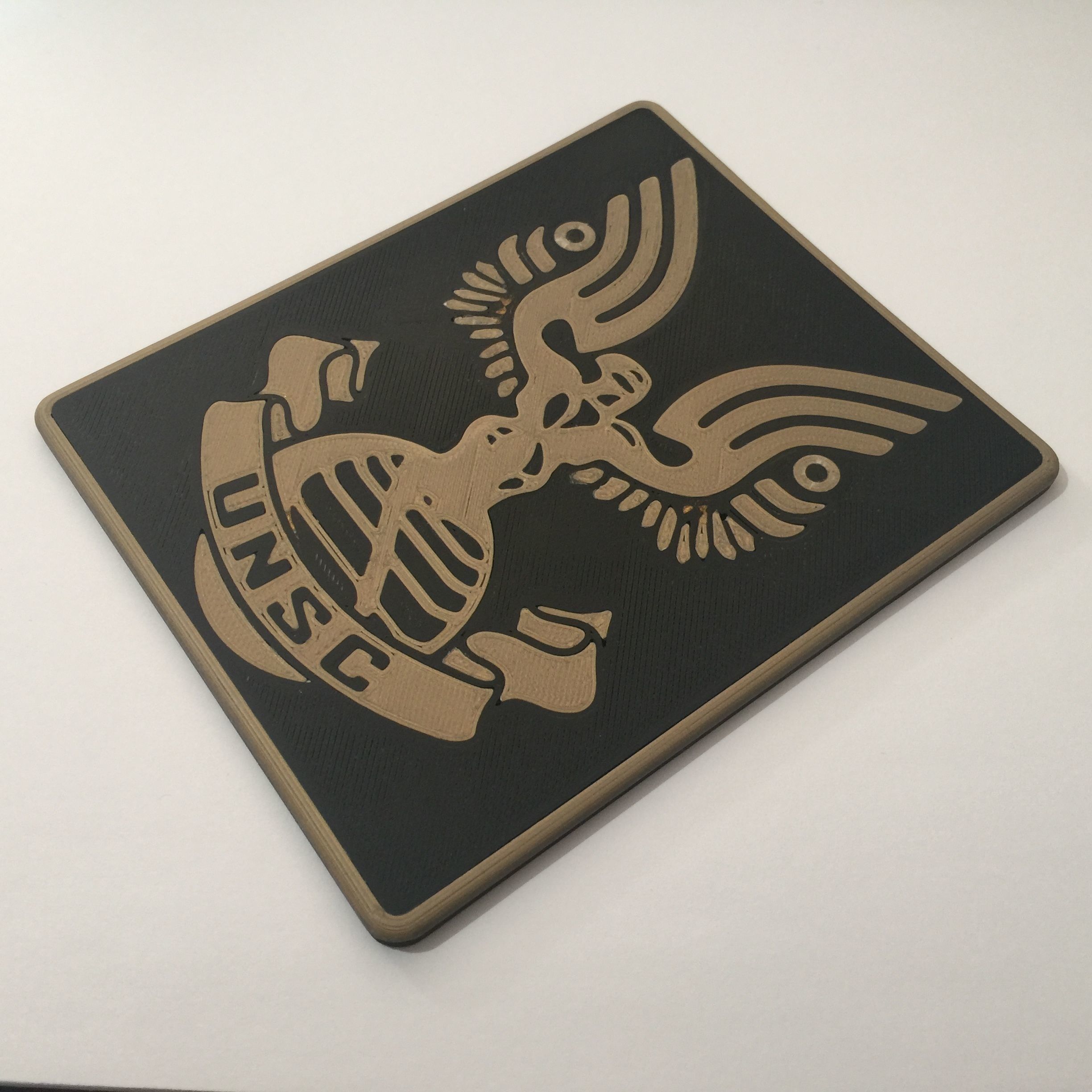 Halo UNSC Logo Coaster 3D model 3D printable | CGTrader