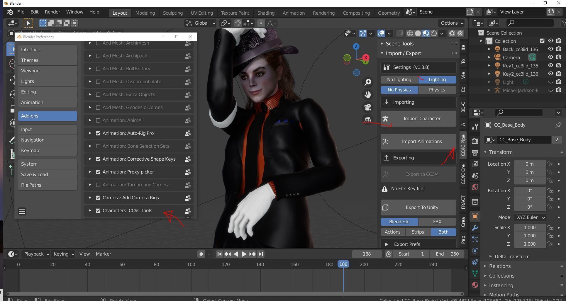 Michael Jackson High quality character full Rigged and Animated 3D model animated rigged | CGTrader
