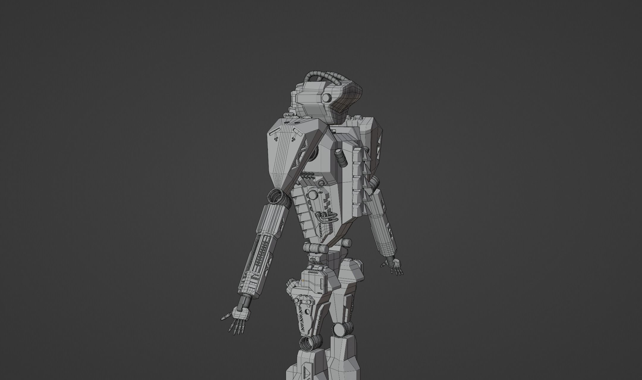 cyberpunk robot 2 3D model | CGTrader