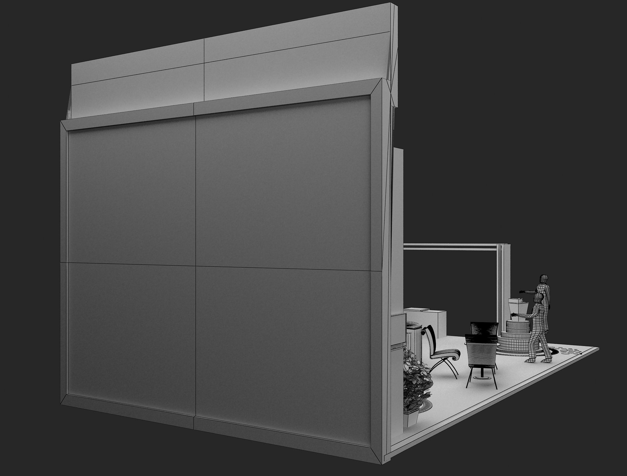 Booth Exhibition Stand a466b 3D model | CGTrader