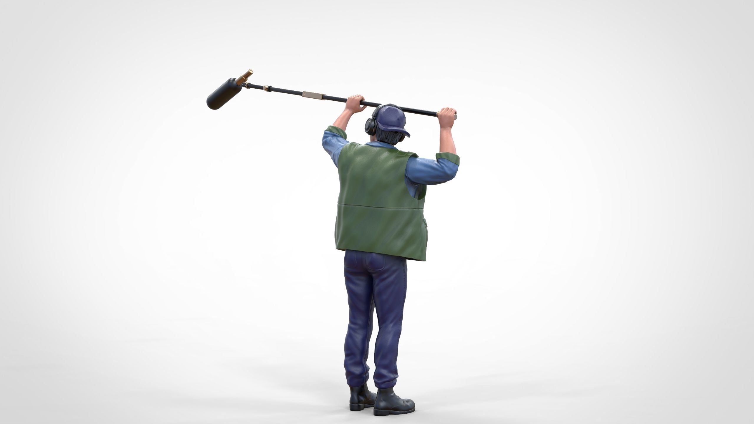 N3 Reporter or Sound Boom Operator 3D model 3D printable | CGTrader