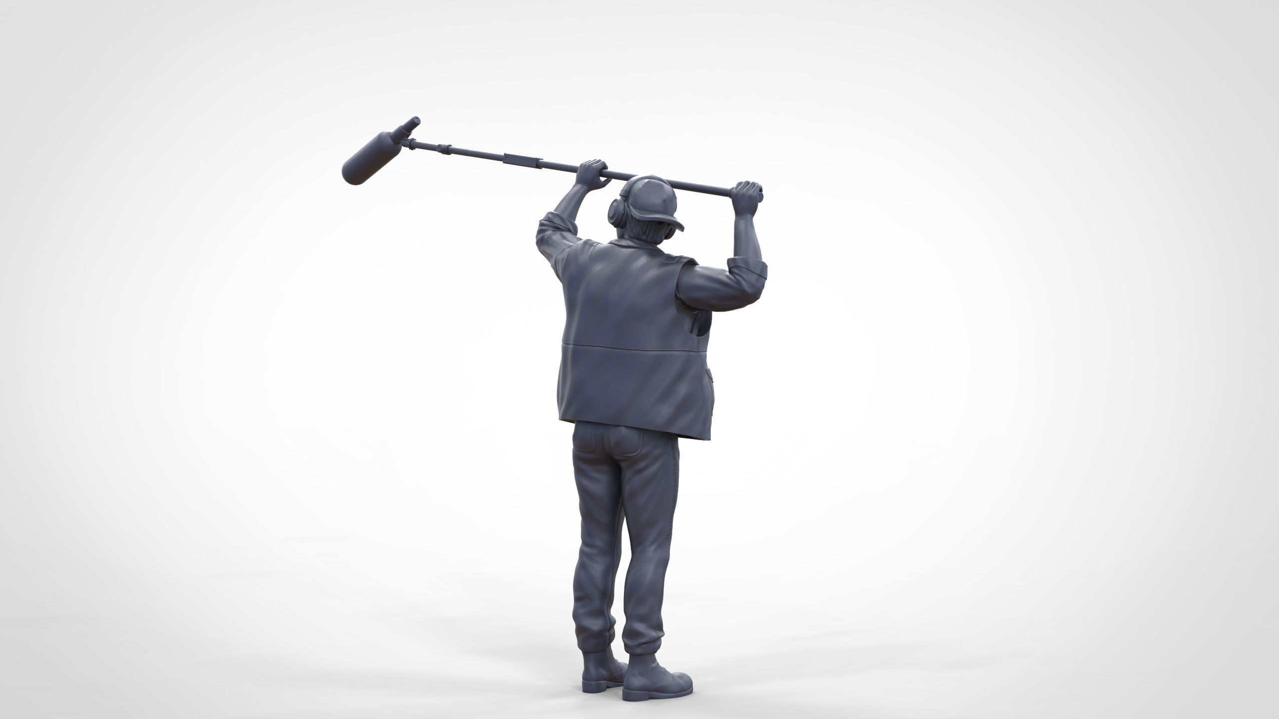 N3 Reporter or Sound Boom Operator 3D model 3D printable | CGTrader