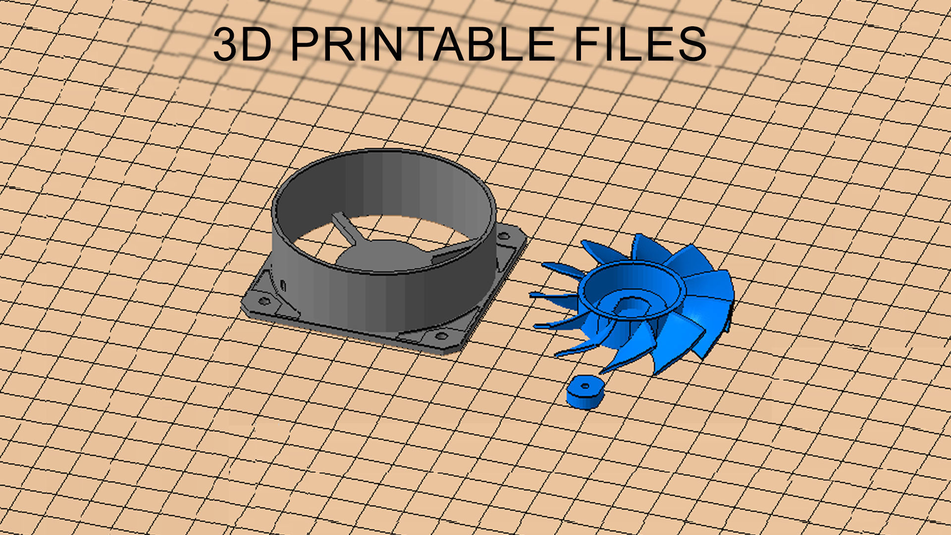 Air Ducted Fan Ducted Turbine - Render and 3D printable files 3D model ...