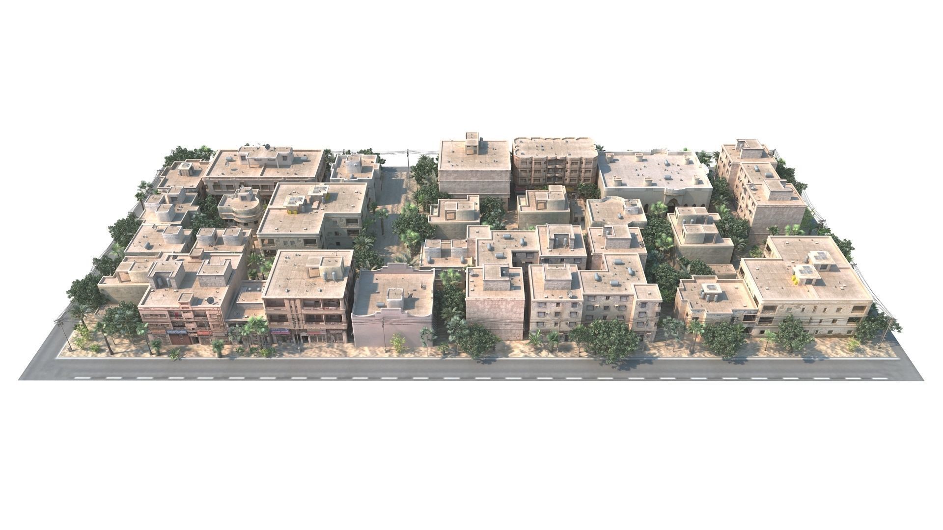urban building complex 3D model | CGTrader