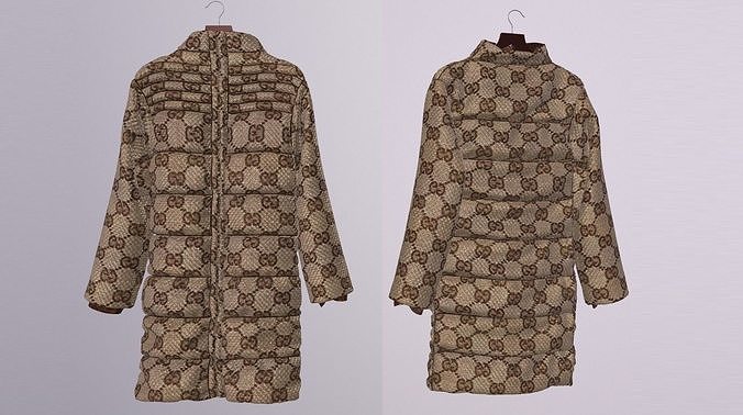 3D model GUCCI PUFFER JACKET PBR VR / AR / low-poly | CGTrader
