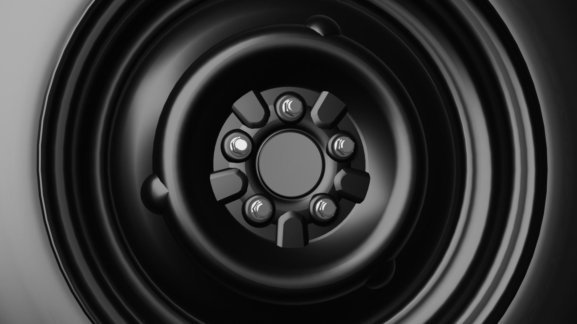 VW Beetle Wheel Without Hubcaps 3D model | CGTrader