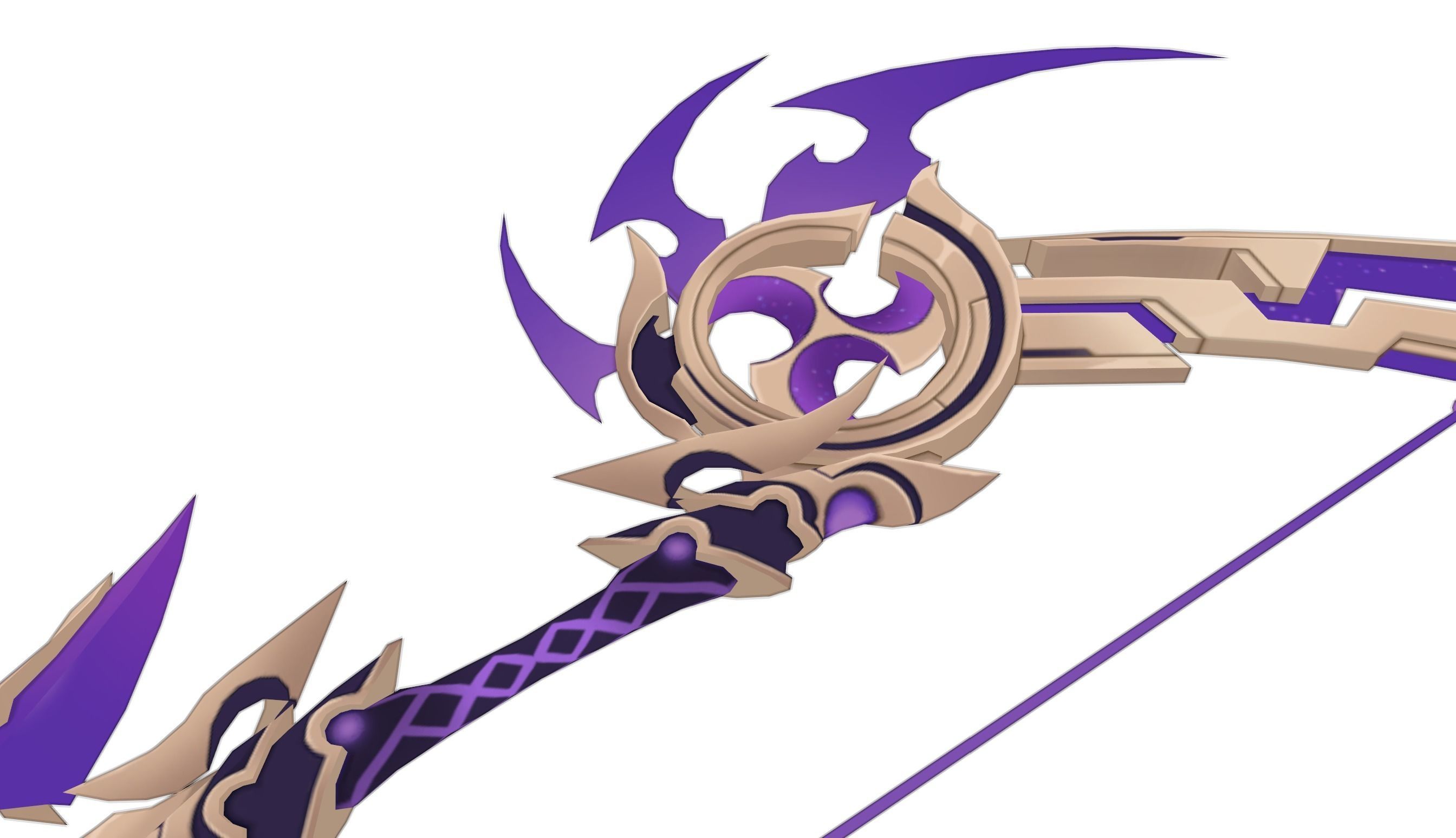 Thundering Pulse Bow Digital 3D Model 3D model 3D printable | CGTrader