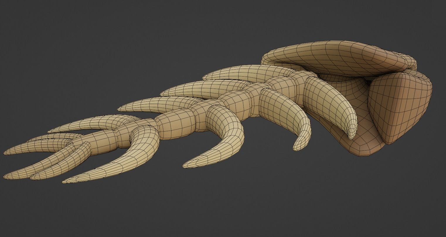 Cartoon Fish Spine 3D model | CGTrader