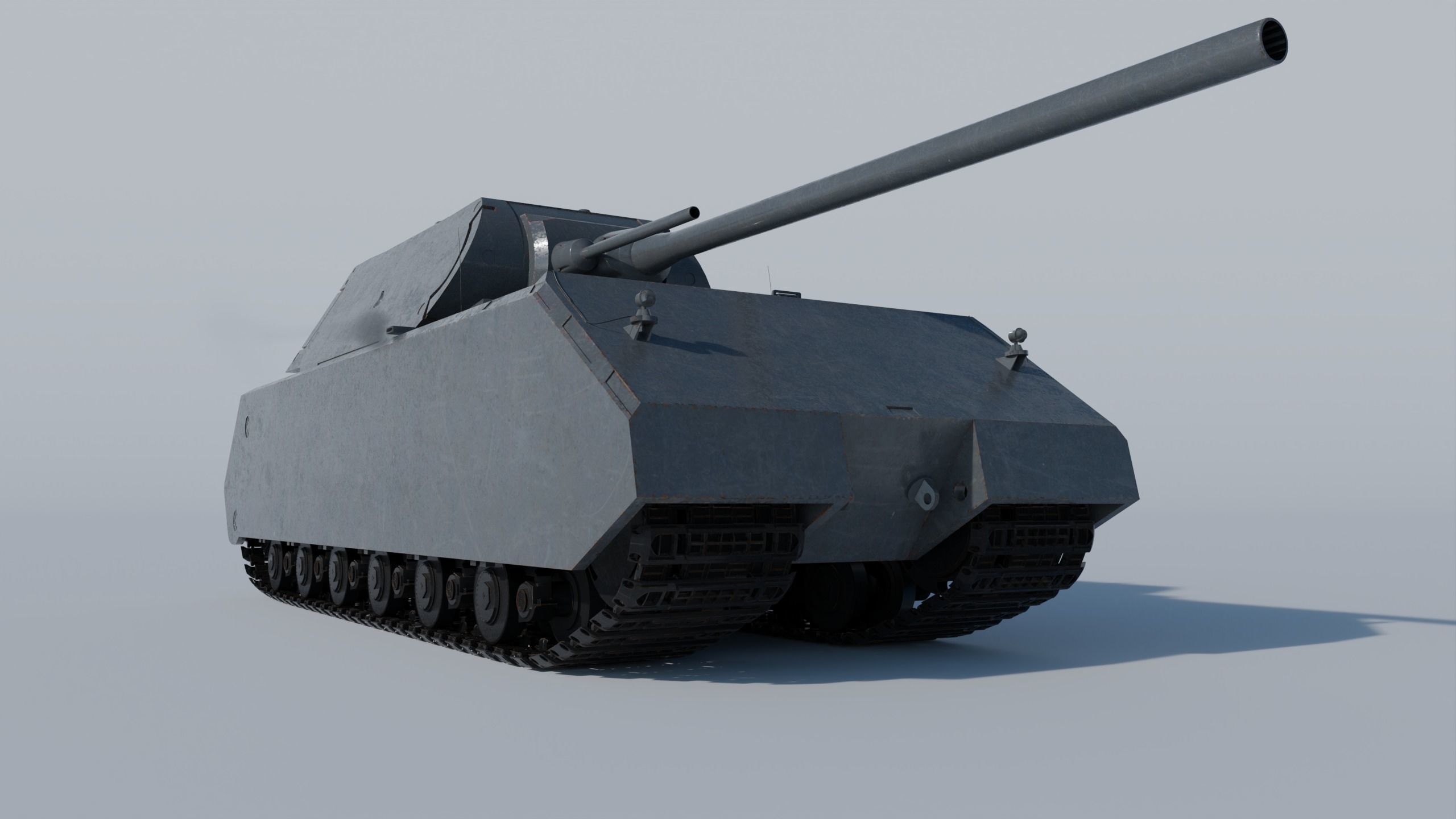 Pzkpfw VIII Maus - German WWII Tank 3D model rigged | CGTrader