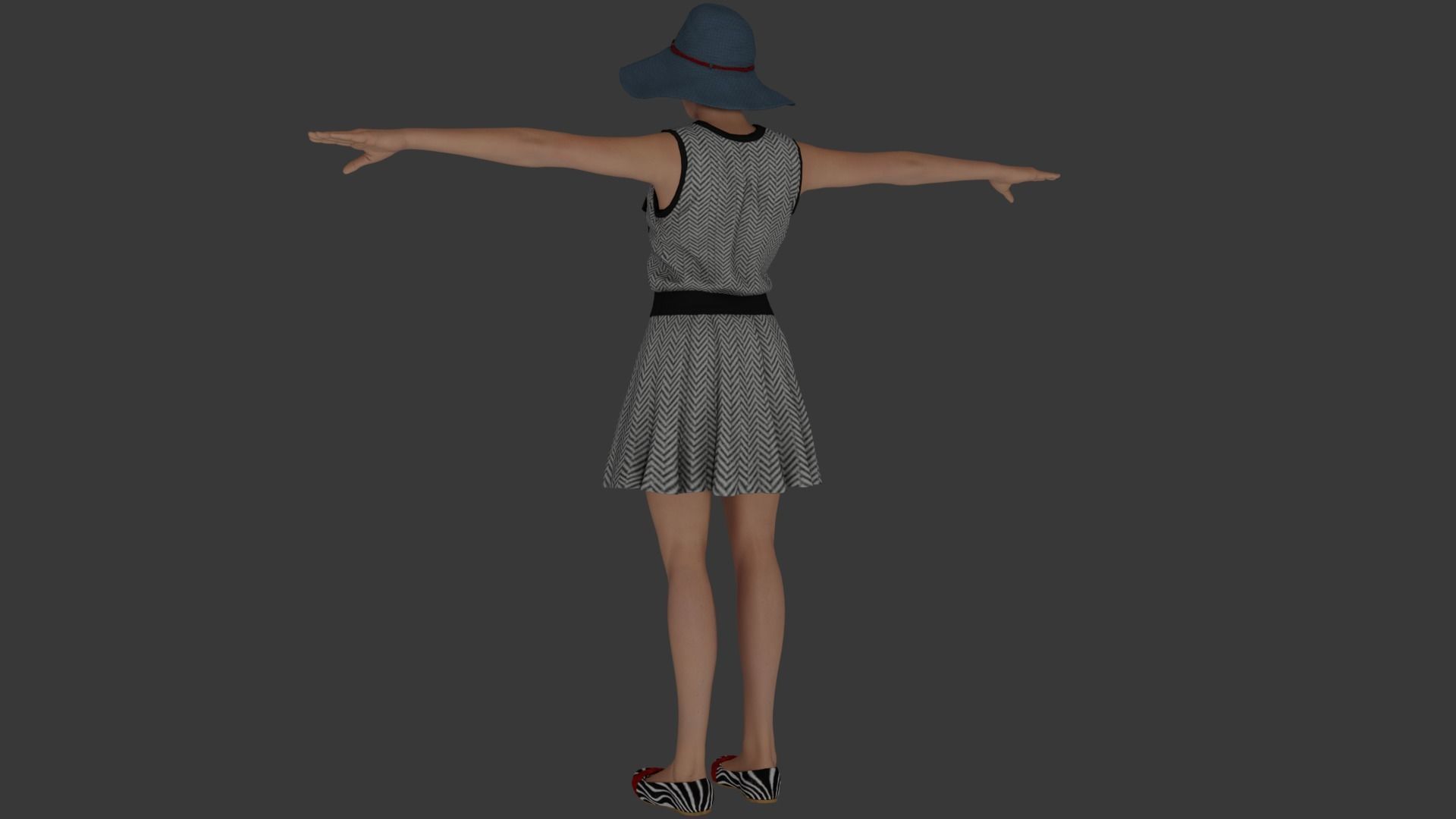 Rigged Female Character 33 3D model rigged | CGTrader