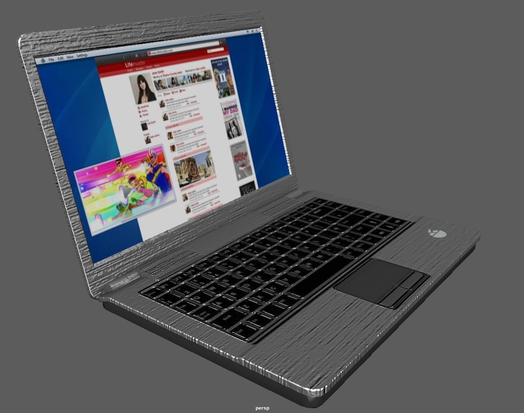 Laptop Computer - gmae ready free model free VR / AR / low-poly 3D ...