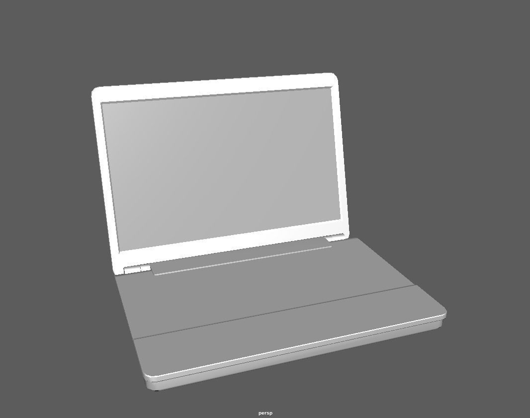 Laptop Computer - gmae ready free model free VR / AR / low-poly 3D ...