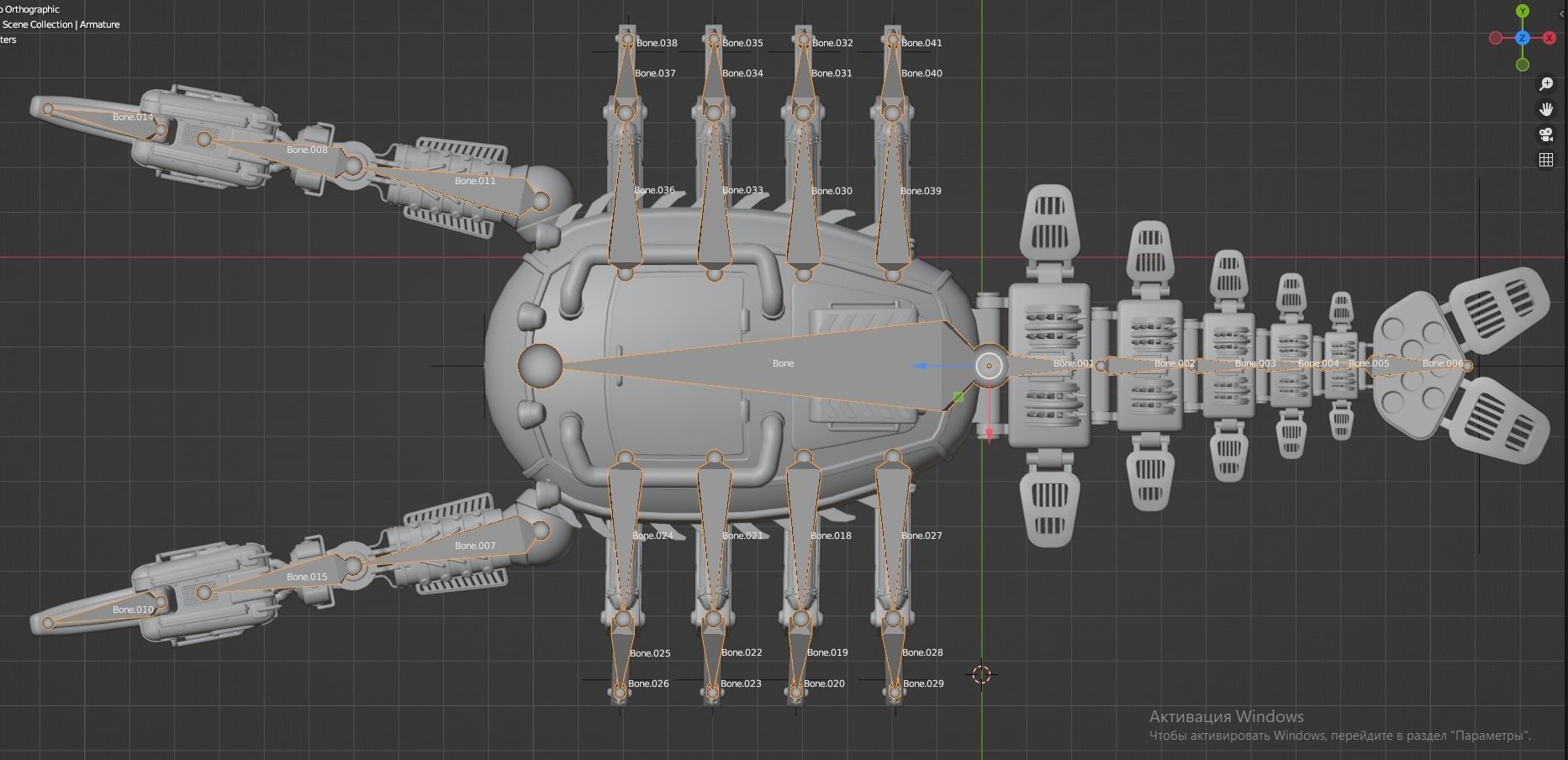 Robot lobster 3D model rigged | CGTrader