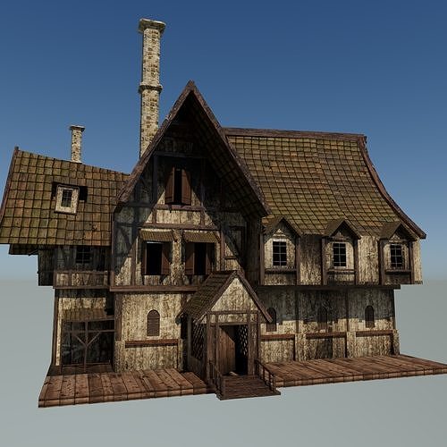Old house 3D model | CGTrader
