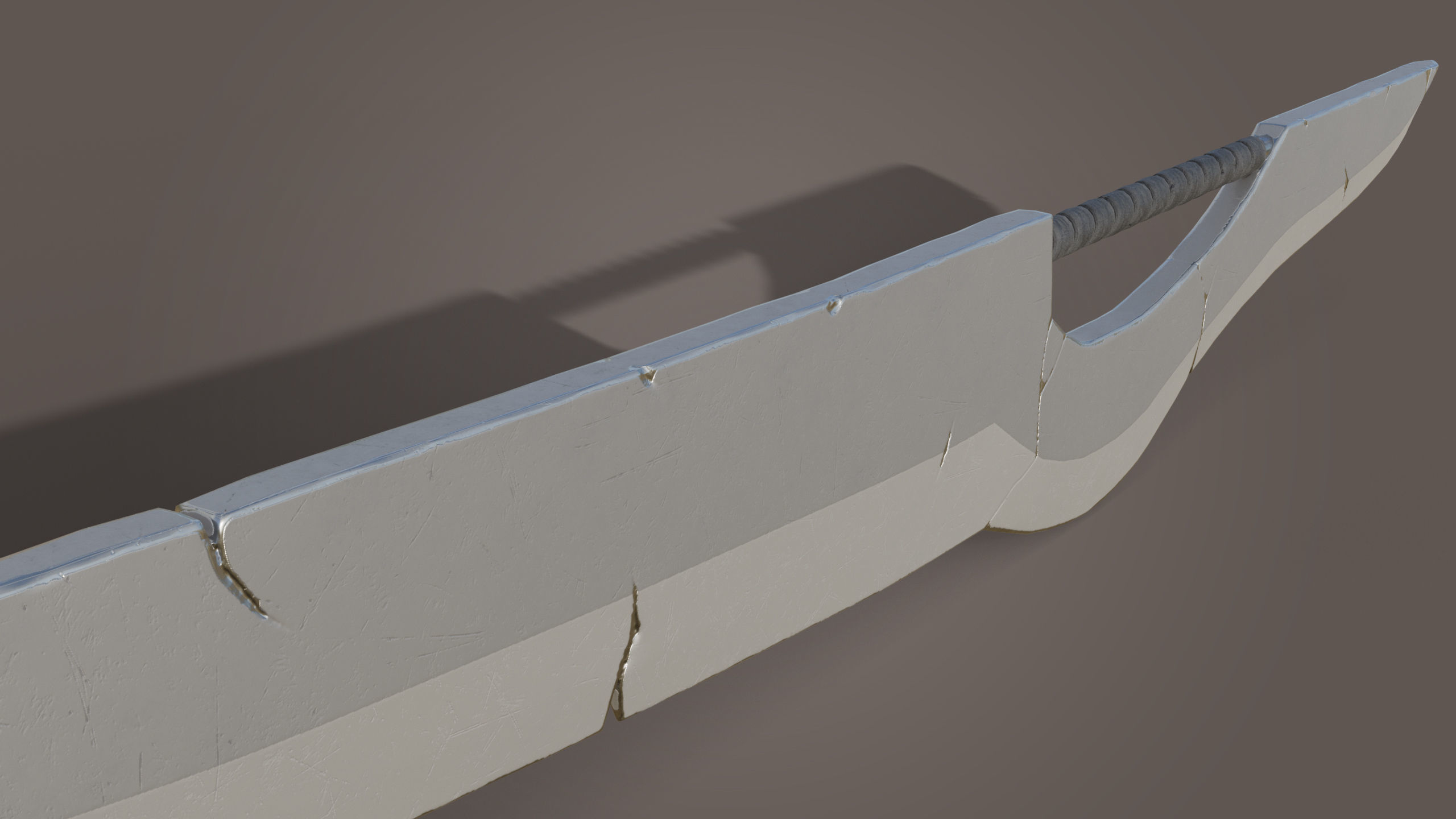 3D model Low poly long bladed sword VR / AR / low-poly | CGTrader