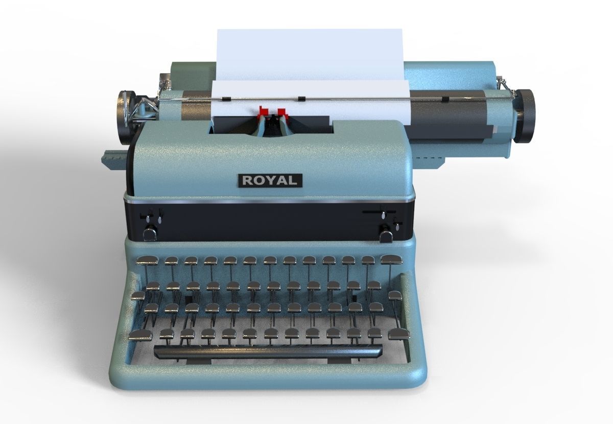 typewriter machine 3d model 3D model | CGTrader