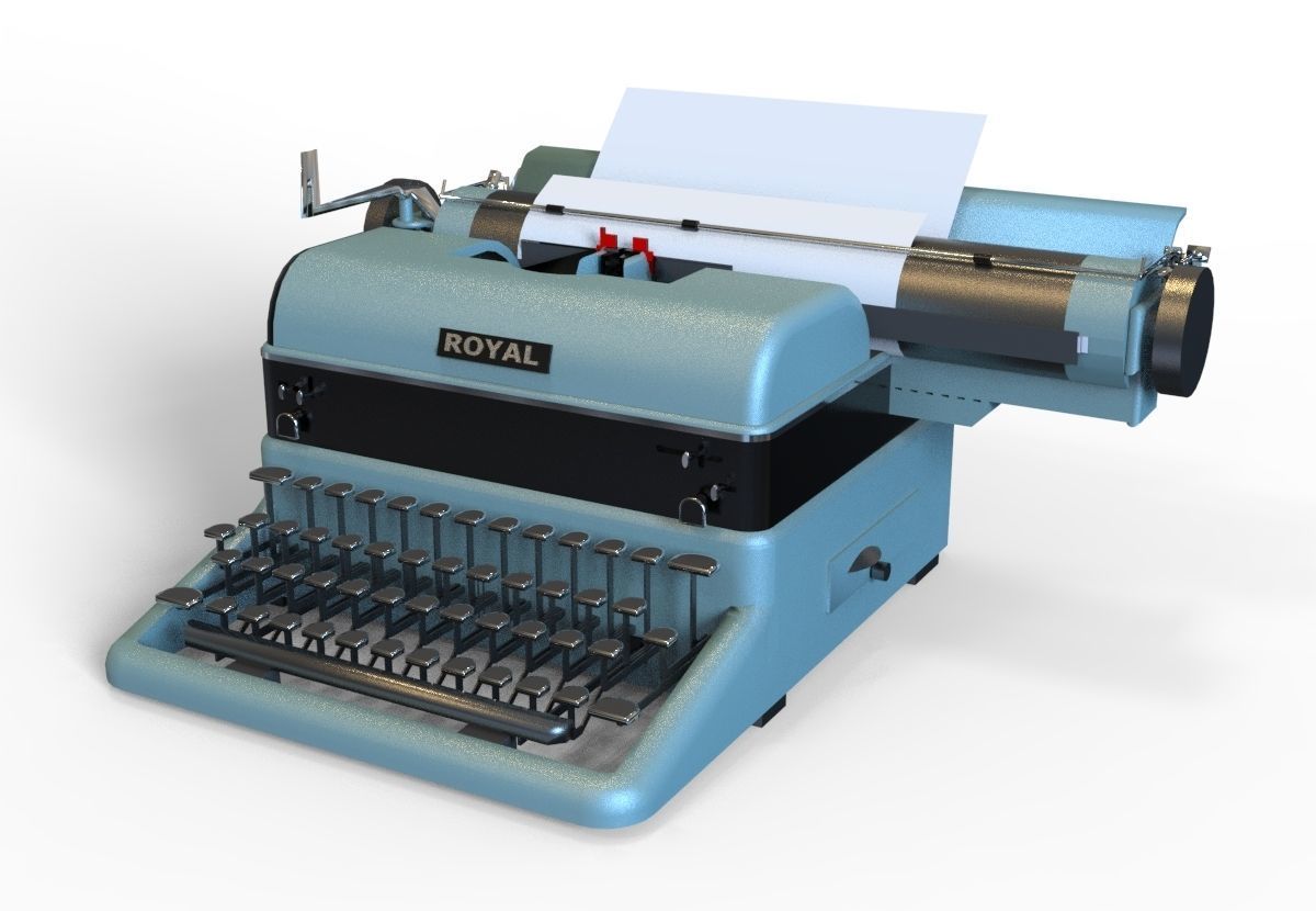 typewriter machine 3d model 3D model | CGTrader