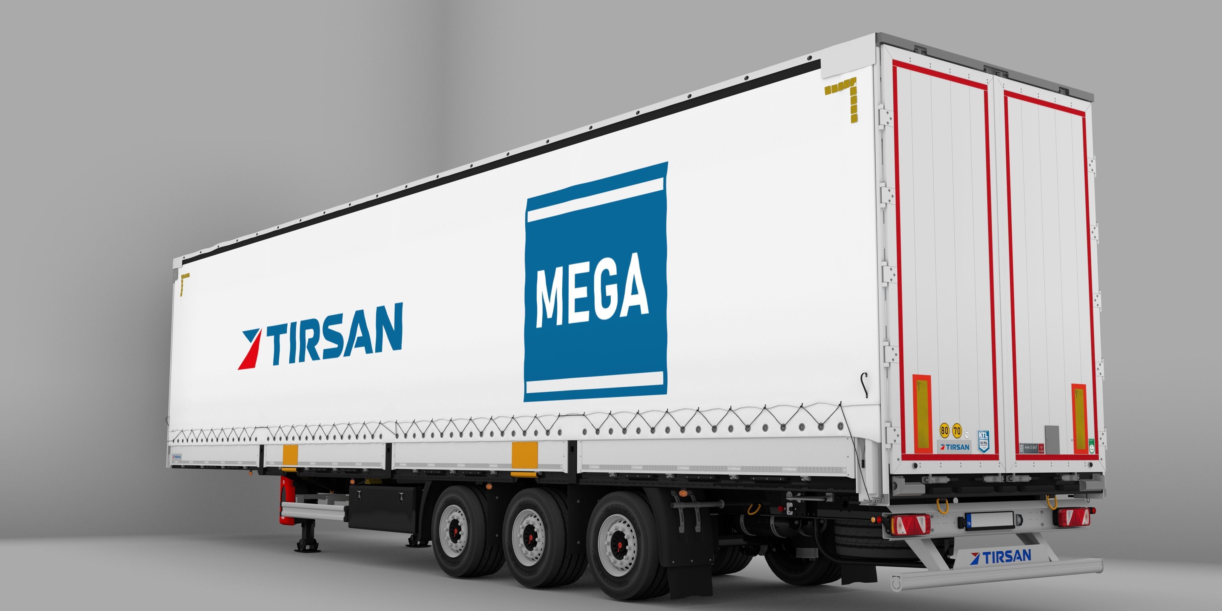 3D model Tirsan Mega Trailer VR / AR / low-poly | CGTrader