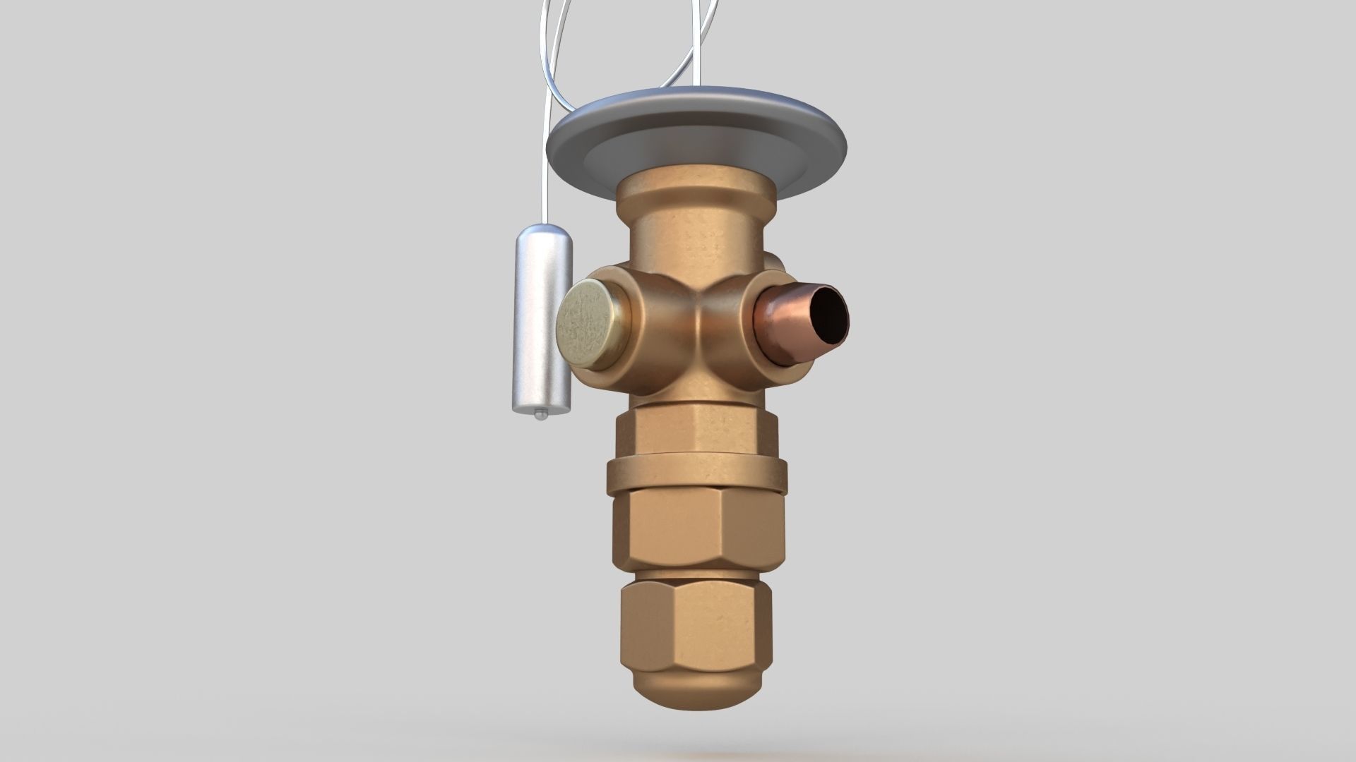 Thermal Expansion Valve 3D model rigged | CGTrader