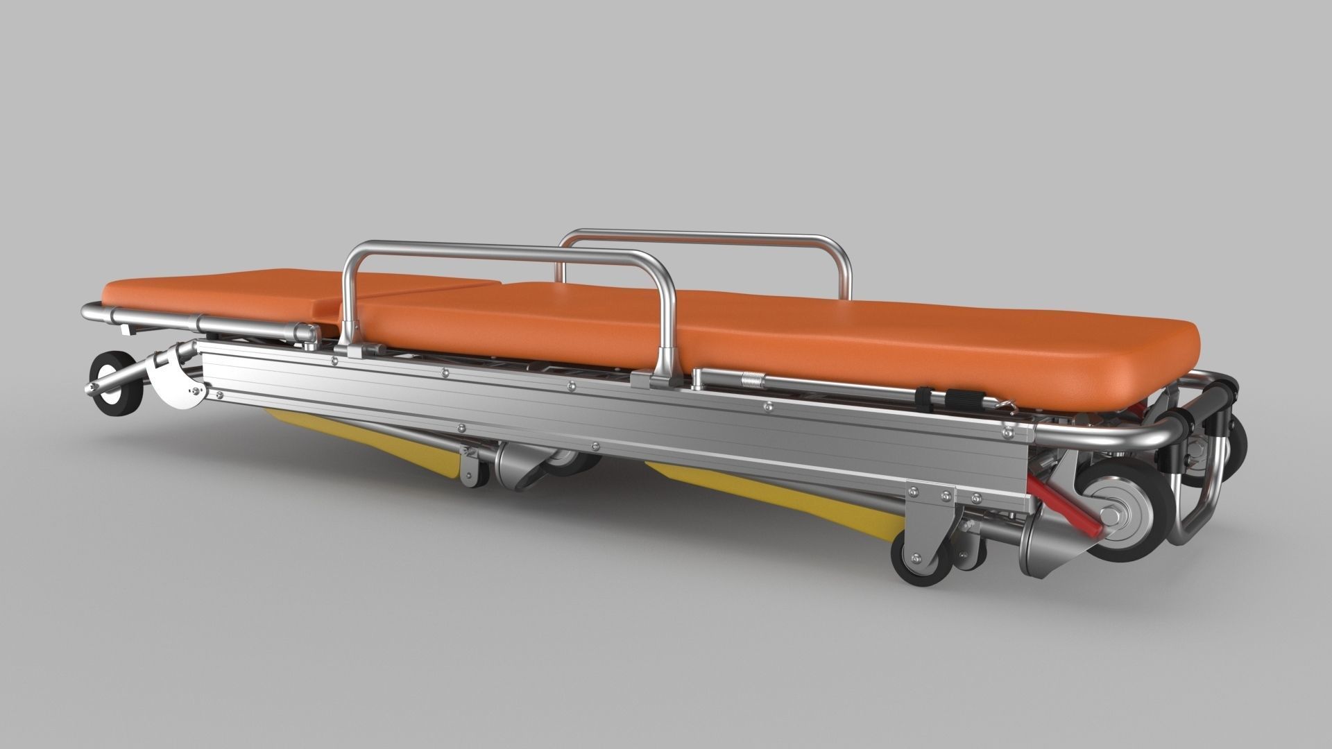 Gurney Stretcher 3D model rigged | CGTrader