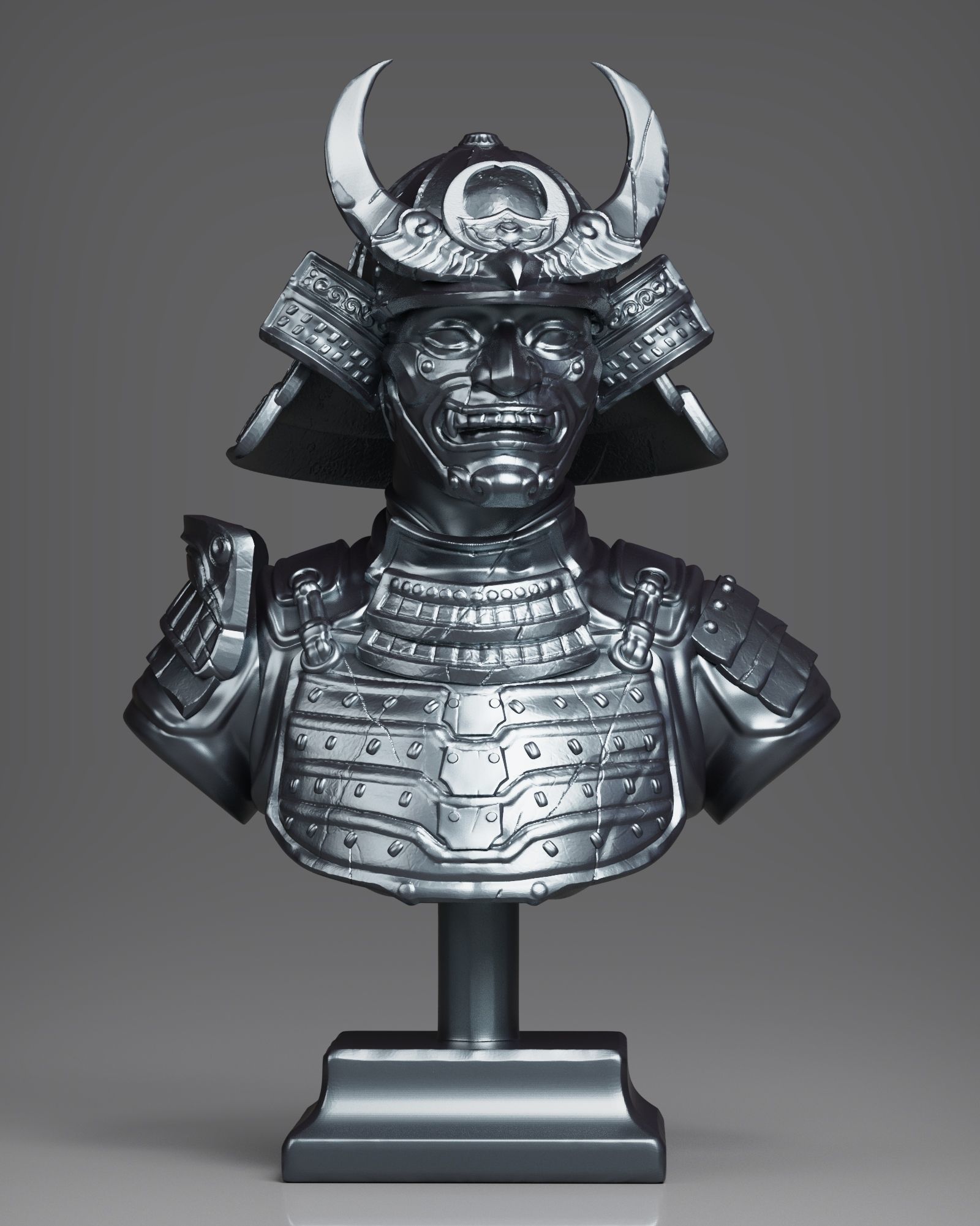 Samurai Head 3D model 3D printable | CGTrader