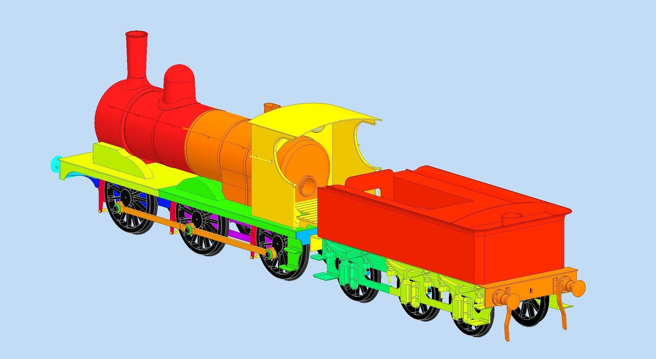 Locomotive Ger Y14 3D model 3D printable | CGTrader