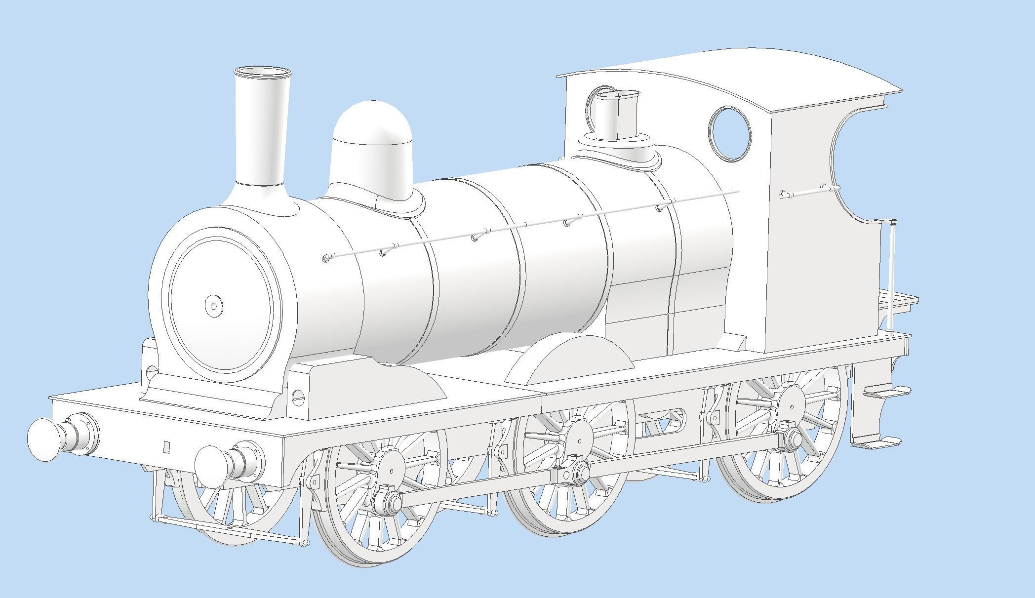 Locomotive Ger Y14 3D model 3D printable | CGTrader