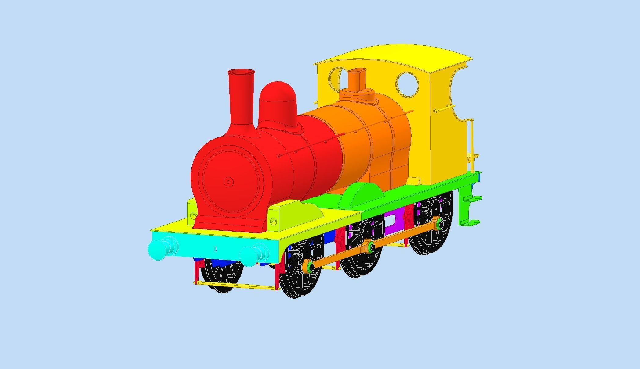 Locomotive Ger Y14 3D model 3D printable | CGTrader