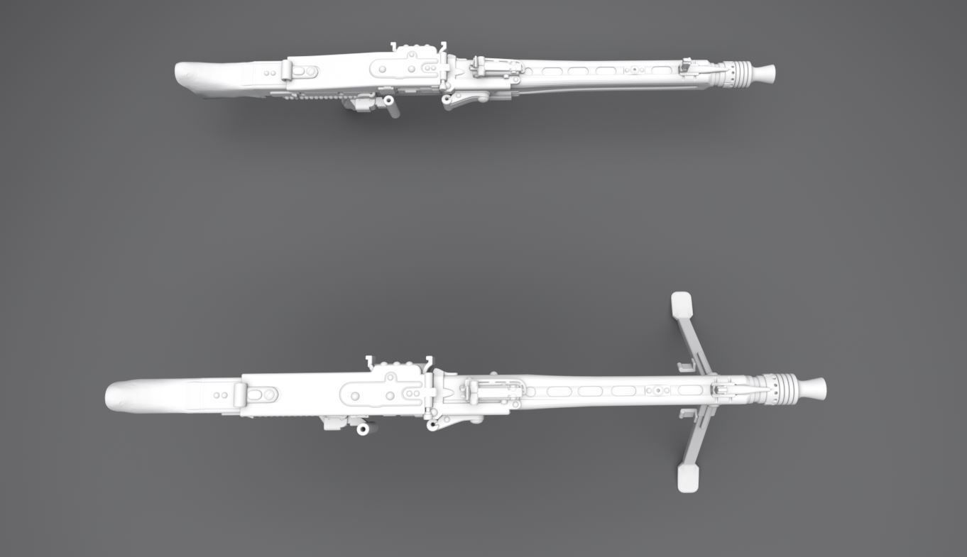 MG42 Scale model 3D model 3D printable | CGTrader
