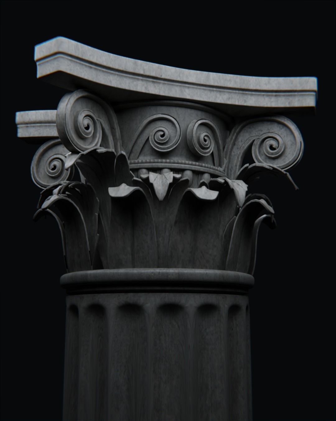 5 GREEK COLUMNS 3D model | CGTrader