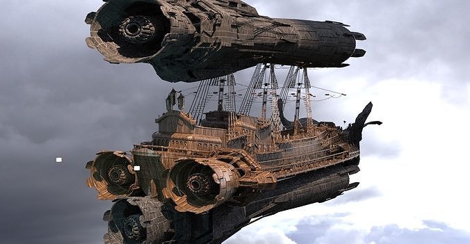 Jet Fusion Airship 2 3D 3D model | CGTrader