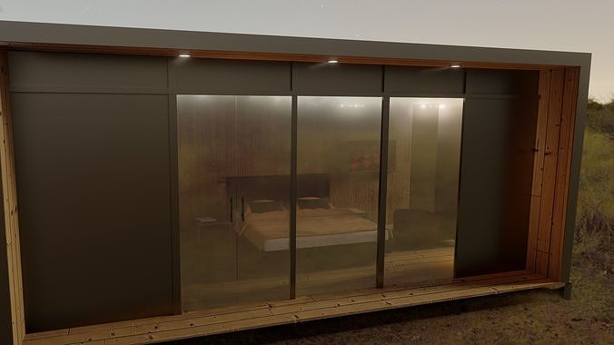 Small Container House 3D model | CGTrader