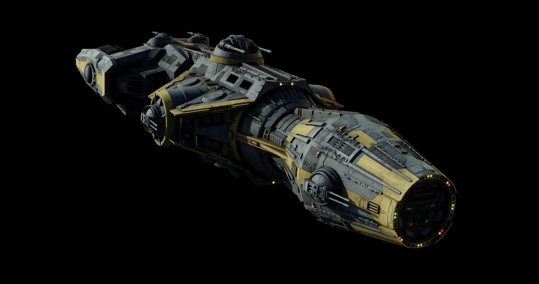 Corellian Gunship DP20 - Star Wars 3D model rigged | CGTrader