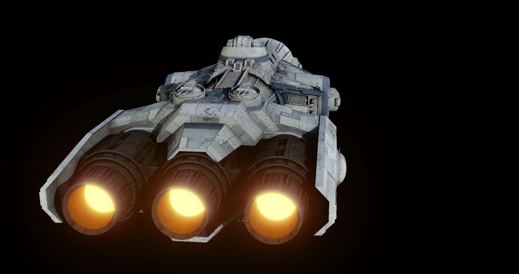 Corellian Gunship DP20 - Star Wars 3D model rigged | CGTrader