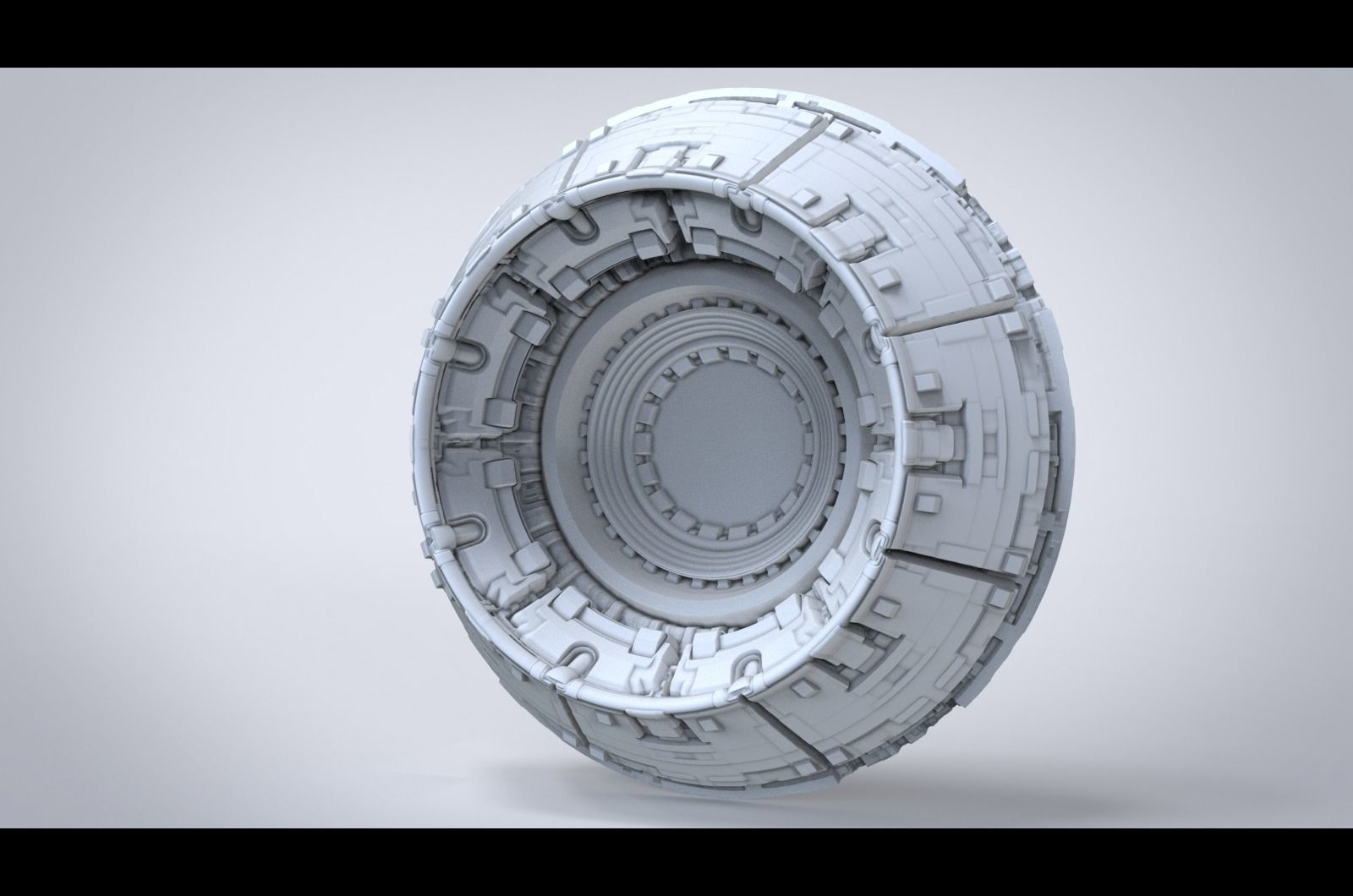 Sci-fi spaceship fighter jet engine flame nozzle 3D model | CGTrader