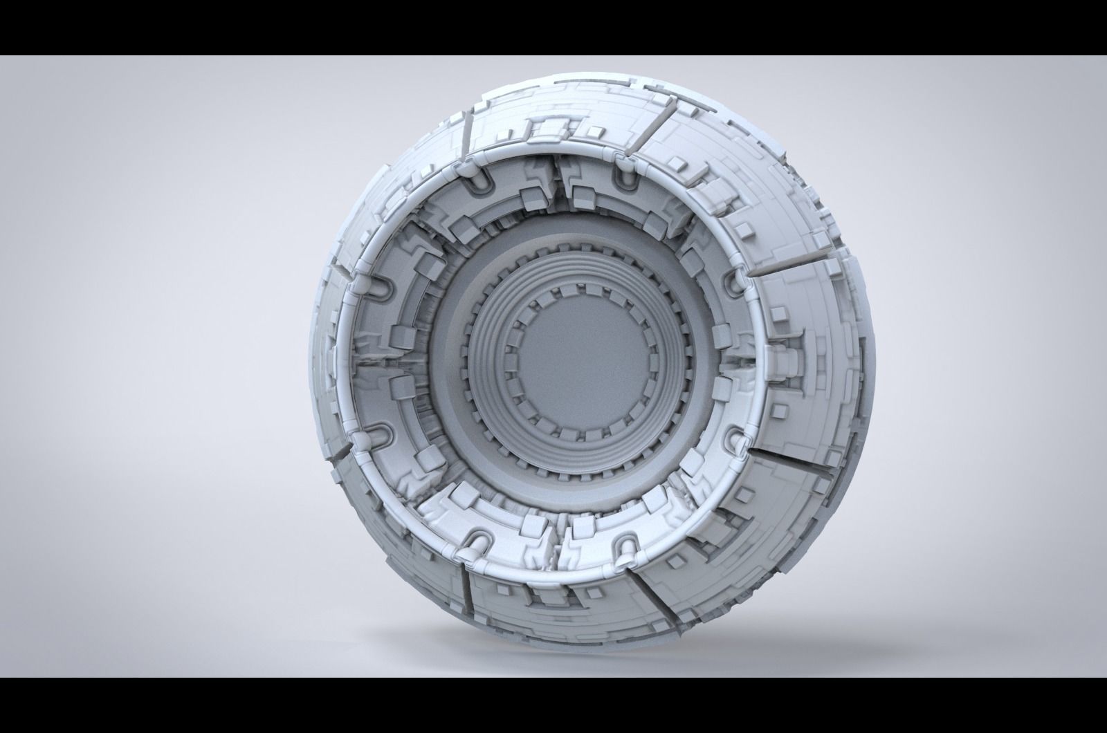 Sci-fi spaceship fighter jet engine flame nozzle 3D model | CGTrader