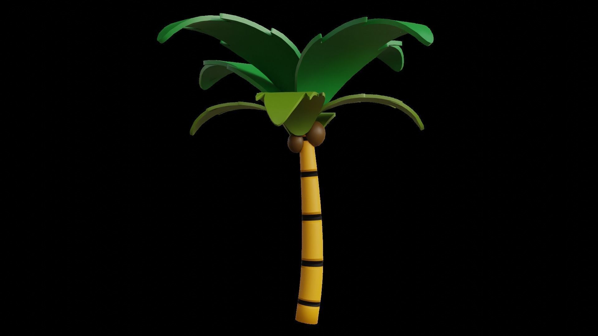 3D model Stylized Coconut Tree Collection VR / AR / low-poly | CGTrader