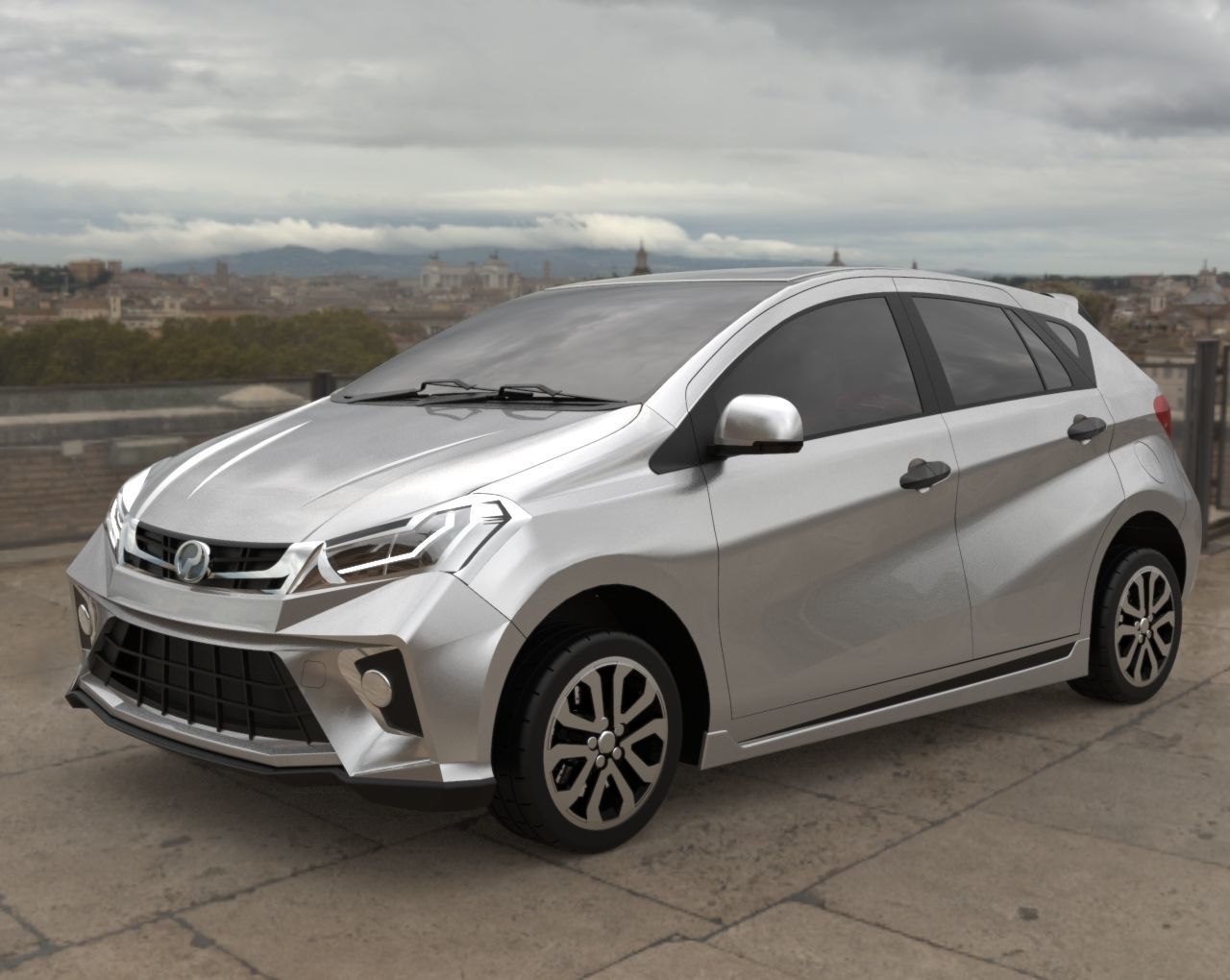 Perodua Myvi 2019 3D model | CGTrader