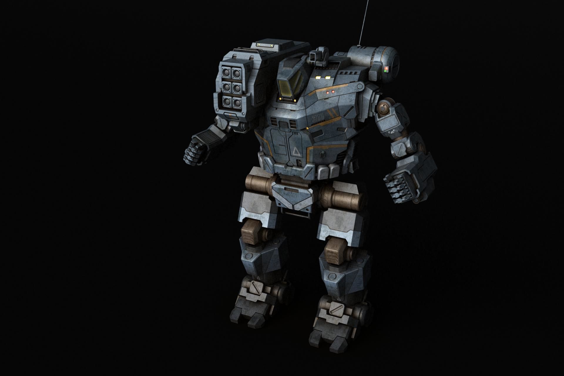 Hunchback robot 3D model 3D printable | CGTrader
