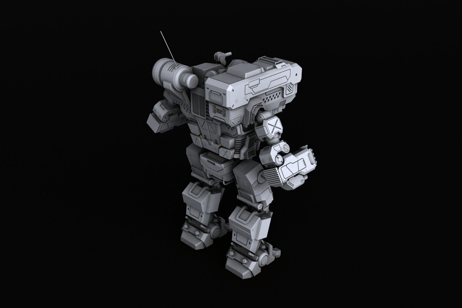 Hunchback robot 3D model 3D printable | CGTrader