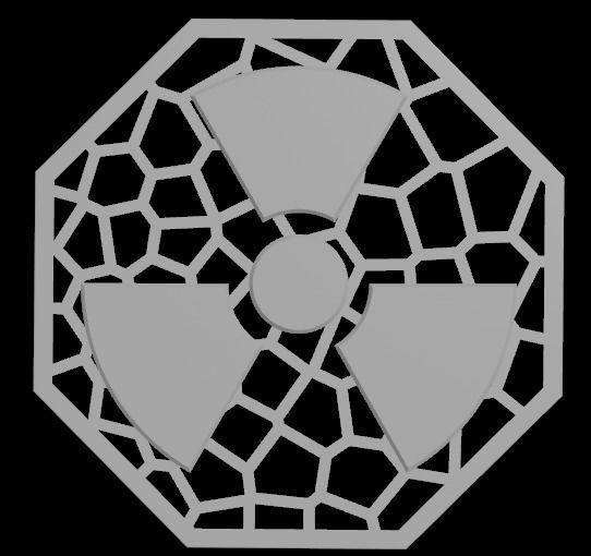 Nuclear Radiation Hazard Warning Signs 3D model 3D printable | CGTrader
