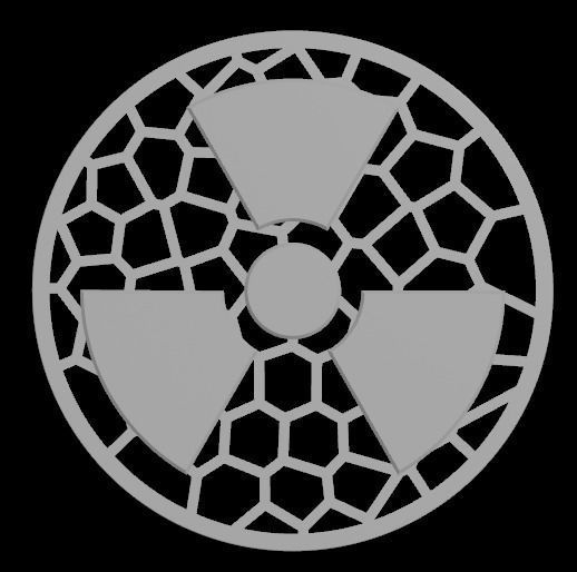 Nuclear Radiation Hazard Warning Signs 3D model 3D printable | CGTrader