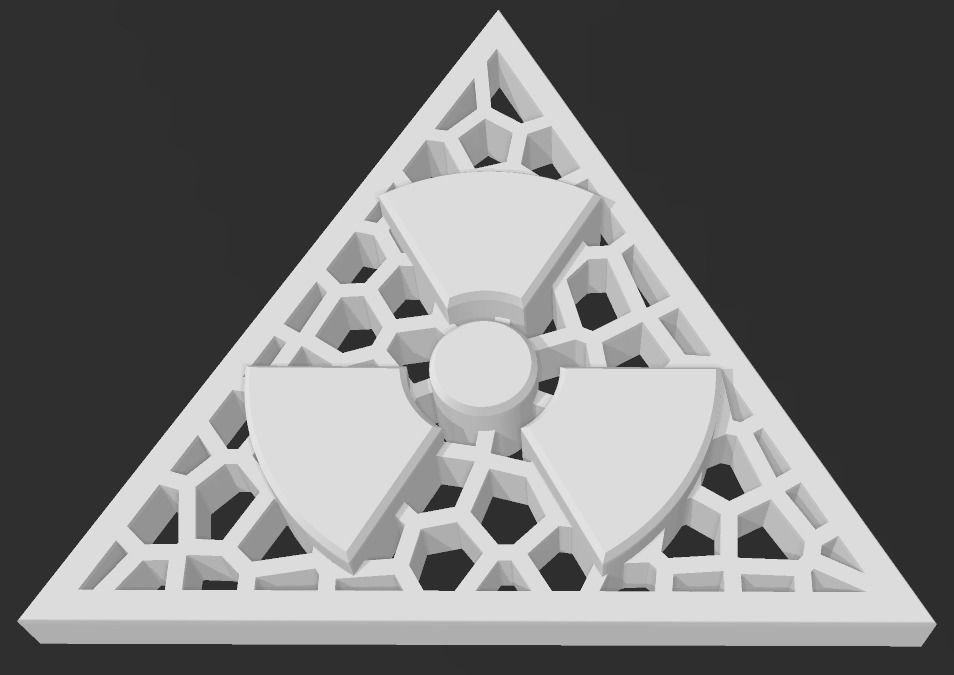 Nuclear Radiation Hazard Warning Signs 3D model 3D printable | CGTrader