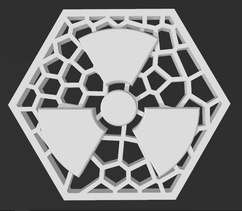 Nuclear Radiation Hazard Warning Signs 3D model 3D printable | CGTrader