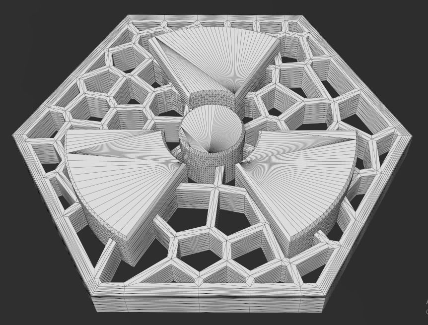 Nuclear Radiation Hazard Warning Signs 3D model 3D printable | CGTrader