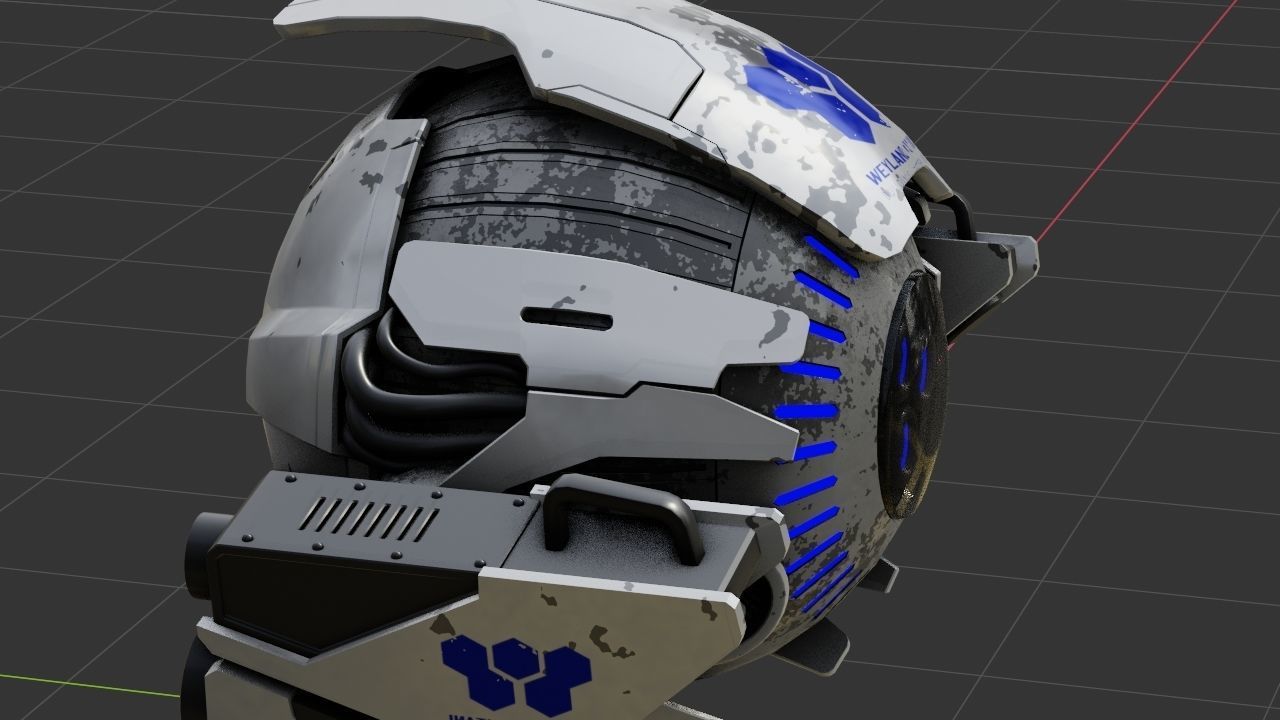 Drone Bot rigged 3D model rigged | CGTrader